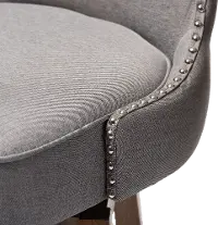 Gradisca Gray Upholstered Swivel Bar Stool - Set of 2 | RC Willey