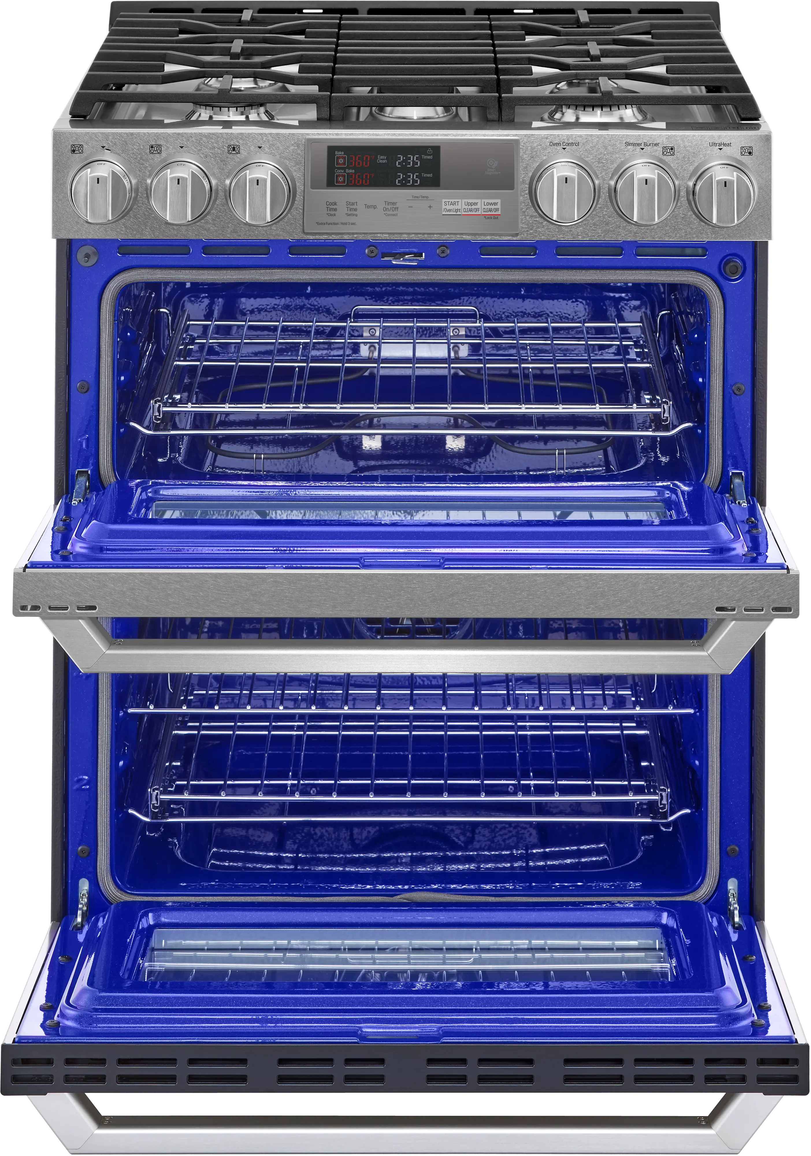 LG Signature Dual Fuel Double Oven Range LUTD4919SN | RC Willey