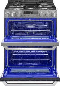 LG Signature Dual Fuel Double Oven Range LUTD4919SN | RC Willey