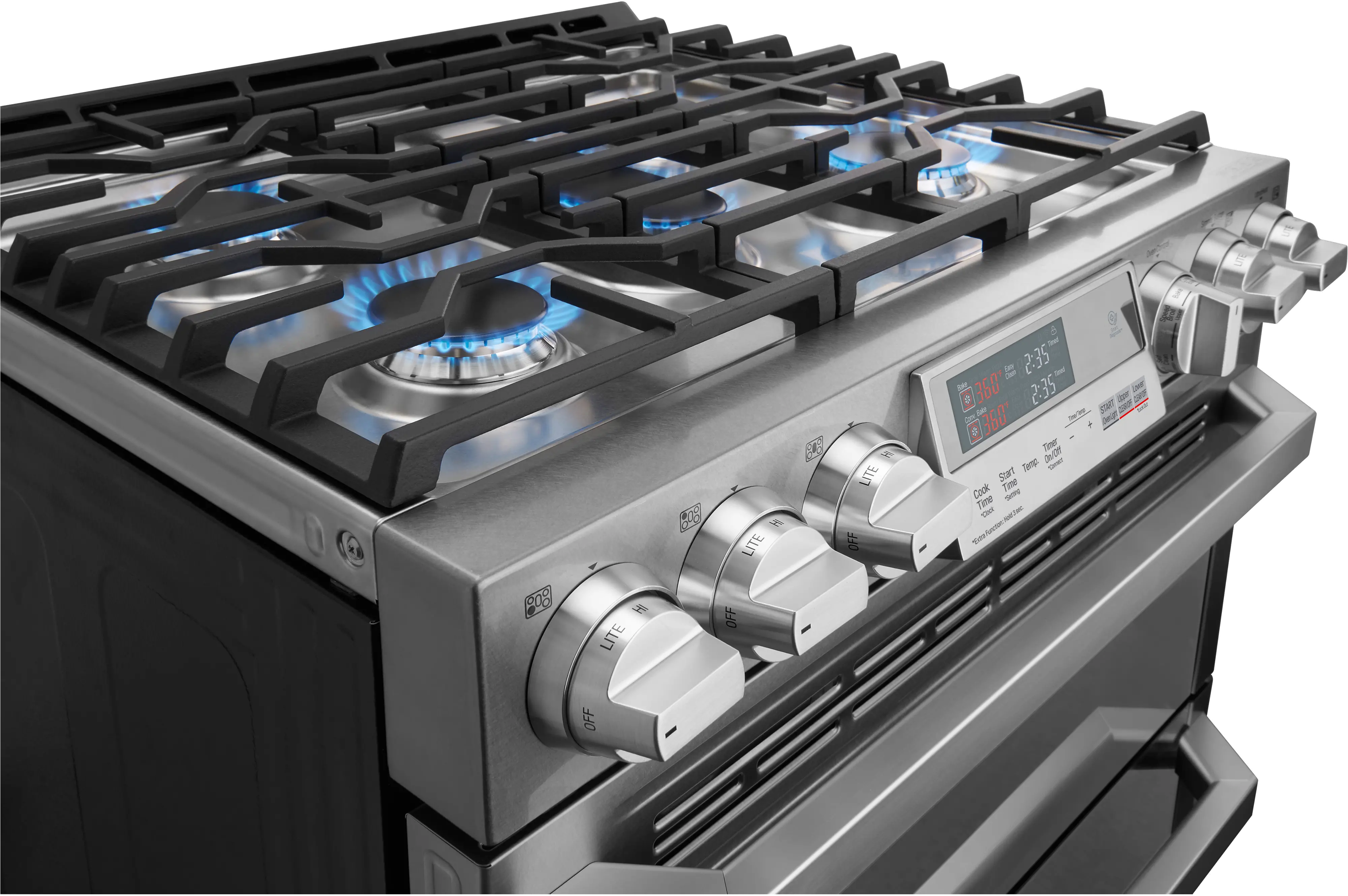 LG Signature Dual Fuel Double Oven Range LUTD4919SN | RC Willey