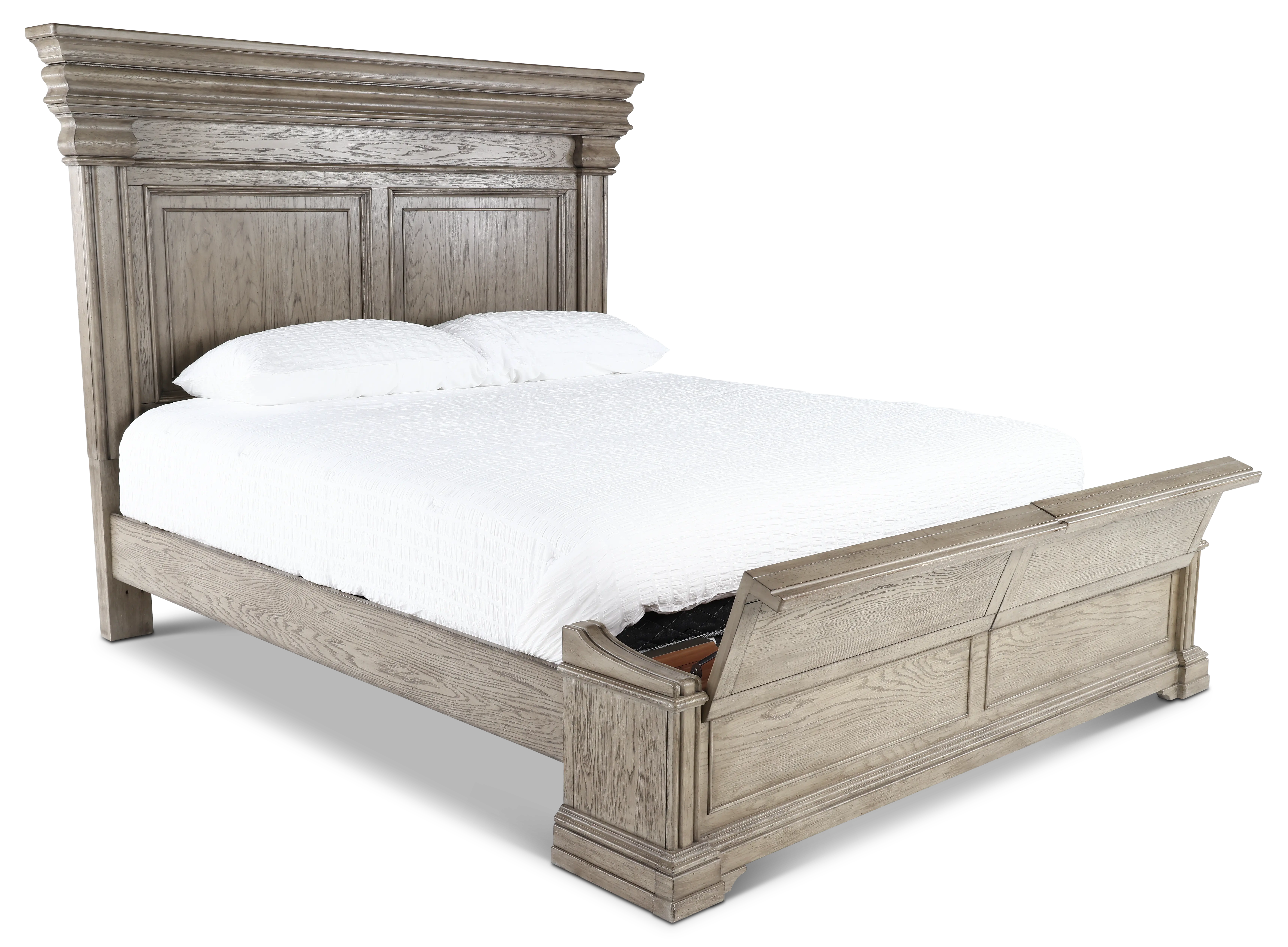Madison Ridge Gray King Storage Bed | RC Willey