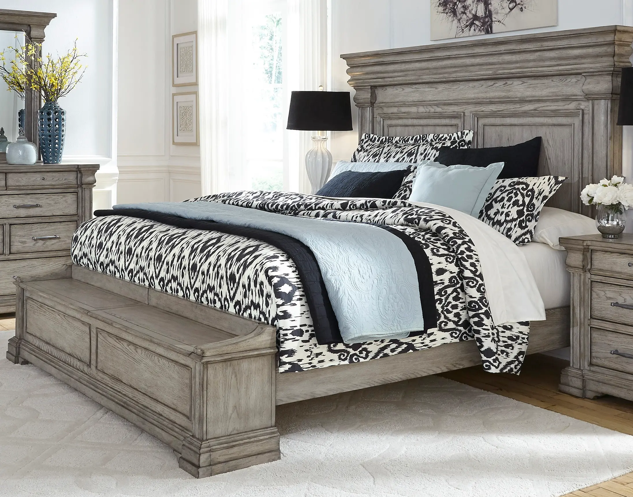 Madison Ridge Gray California King Storage Bed | RC Willey