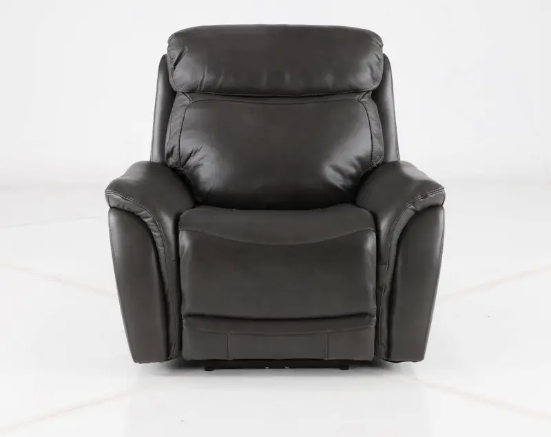 Happy-Happy Gray Leather-Match Power Recliner | RC Willey