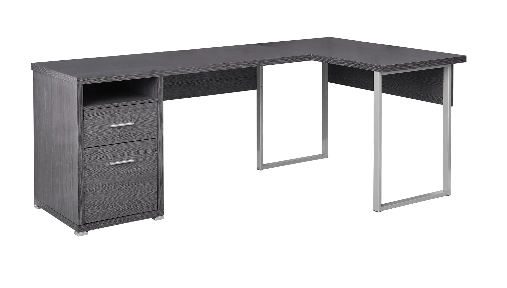 Gray L-Shaped Computer Desk | RC Willey