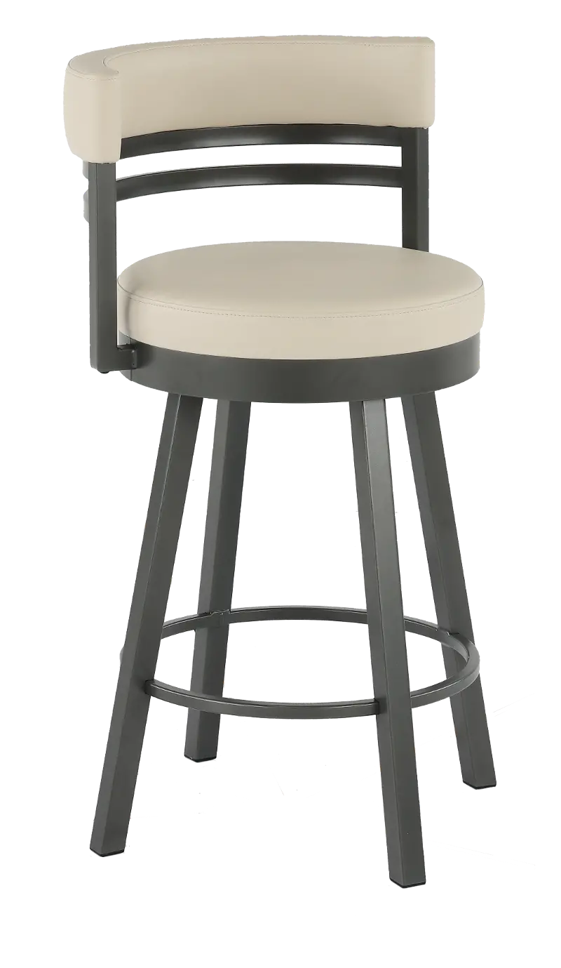 Ronny Oyster White Swivel Counter Height Stool | RC Willey