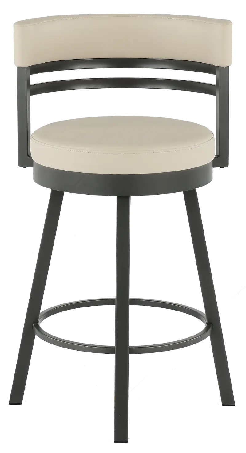 Ronny Oyster White Swivel Counter Height Stool | RC Willey