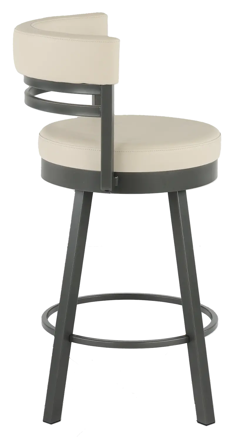 Ronny Oyster White Swivel Counter Height Stool | RC Willey