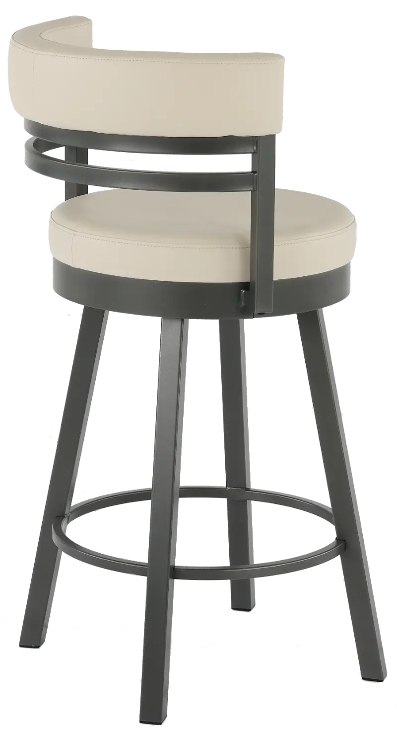 Ronny Oyster White Swivel Counter Height Stool | RC Willey
