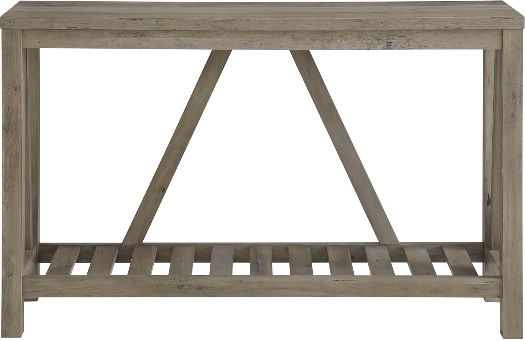Rustic Gray Entryway Table - A-Frame - Walker Edison | RC Willey