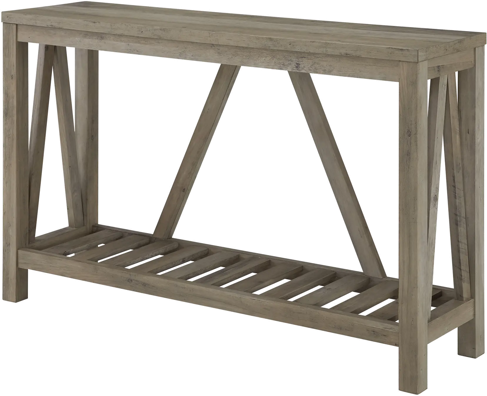 Rustic Gray Entryway Table - A-Frame - Walker Edison | RC Willey