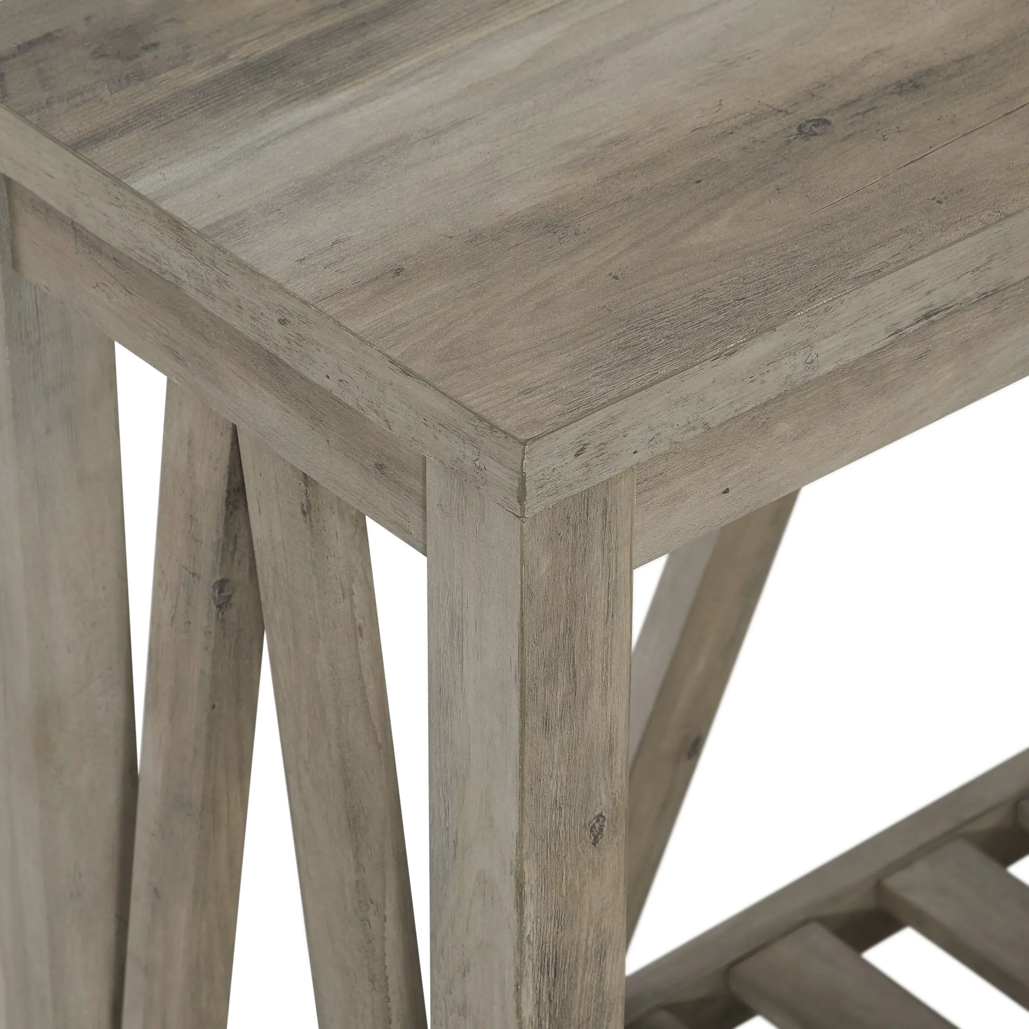 Rustic Gray Entryway Table - A-Frame - Walker Edison | RC Willey