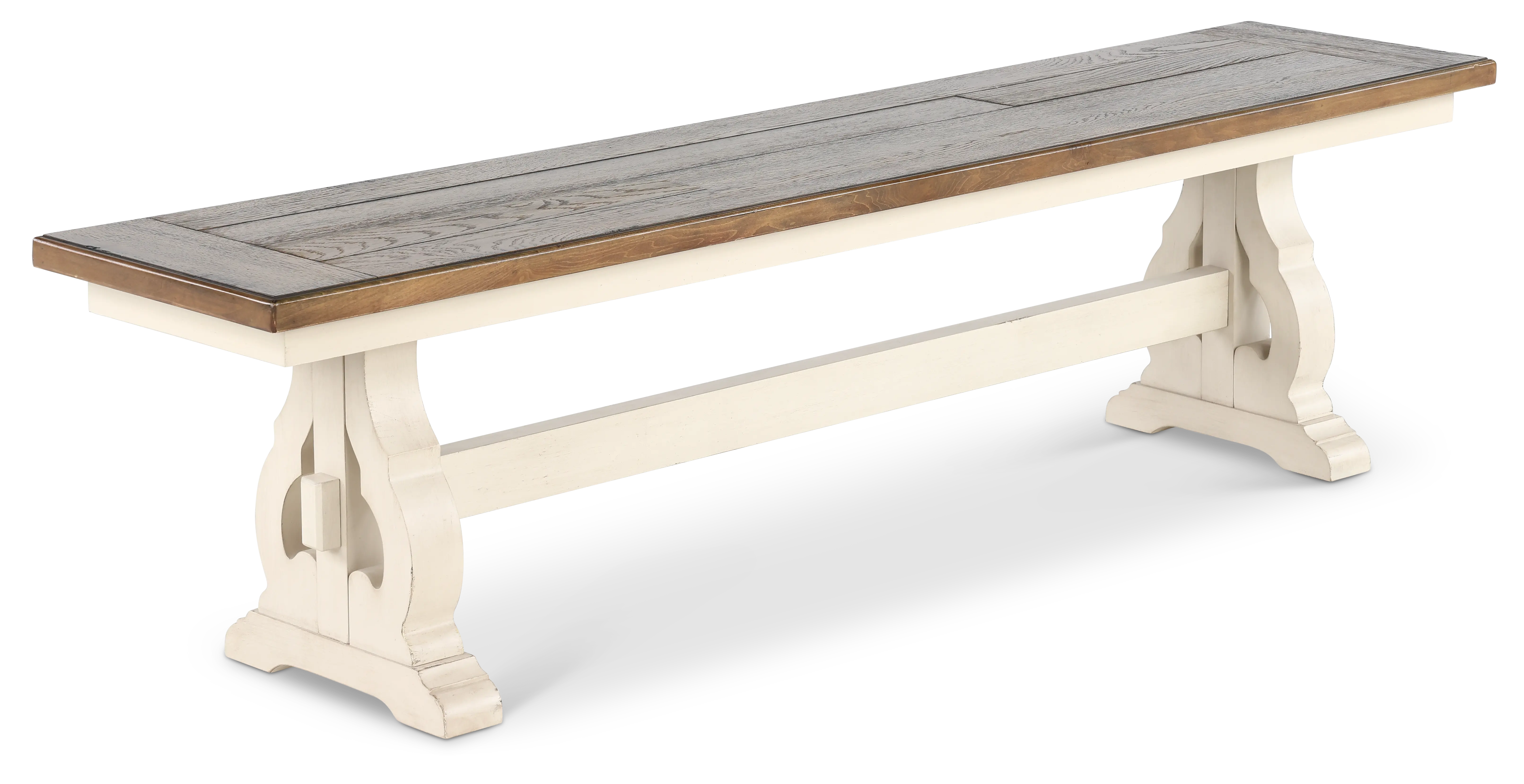 Drake White Dining Room Bench | RC Willey