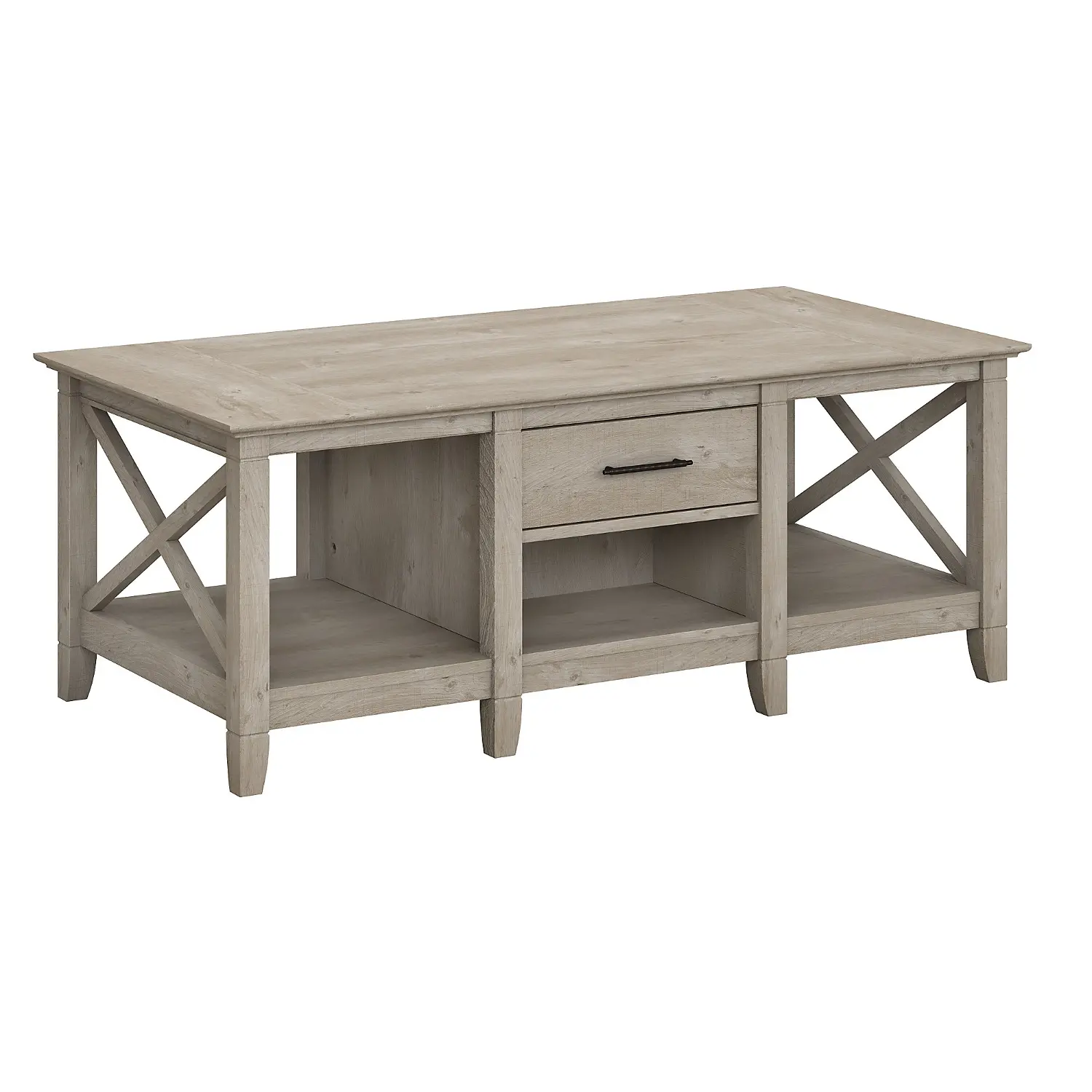 Key West Washed Gray Coffee Table - Bush Furniture | RC Willey