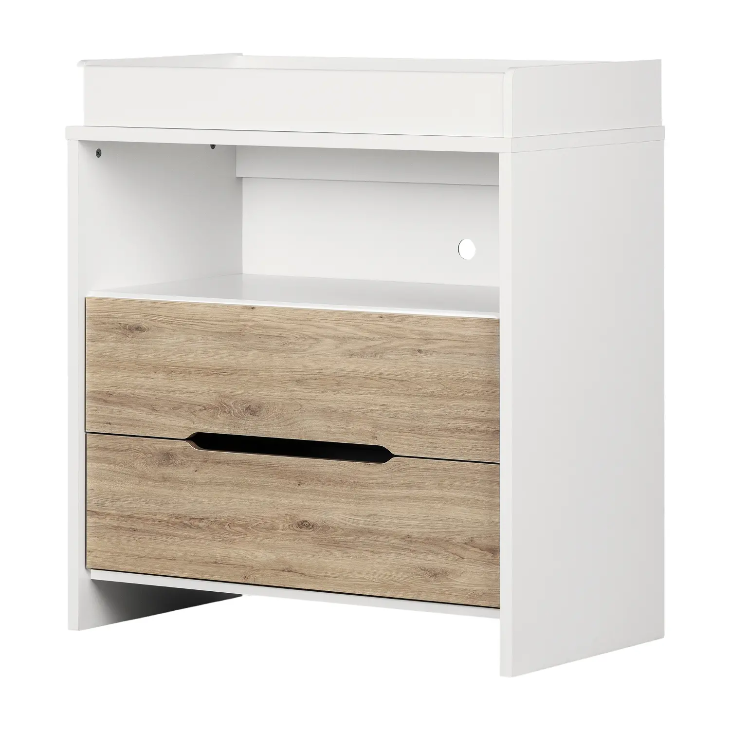 Cookie White and Oak 2-Drawer Changing Table - South Shore | RC Willey