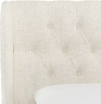 Jaclyn Cream Sloped Wingback California King Headboard - Skyline ...