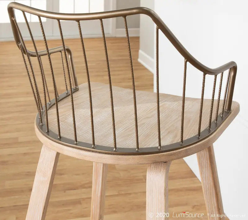 Winston Whitewash Counter Stool | RC Willey