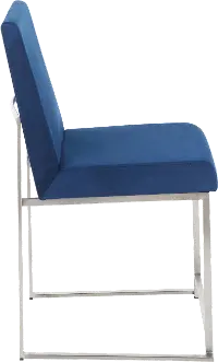 Fuji Blue and Silver Dining Chairs, Set of 2 | RC Willey