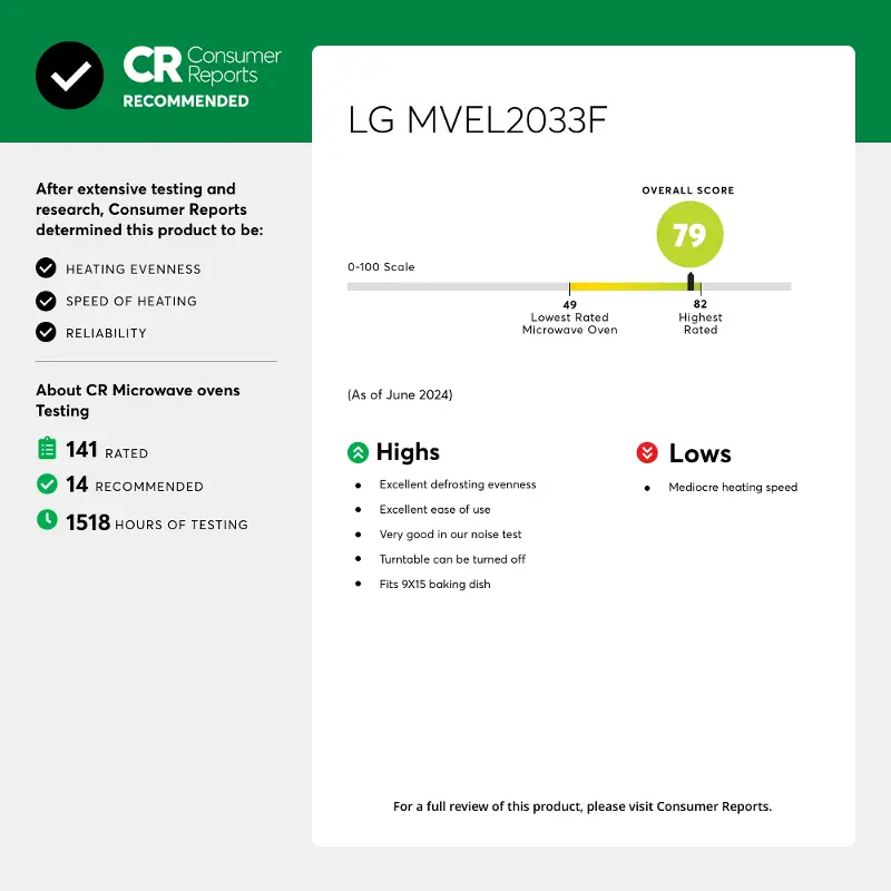 LG Over the Range Microwave MVEL2137F | RC Willey