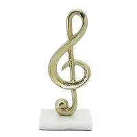 9" Gold Metal Treble Clef Decor | RC Willey