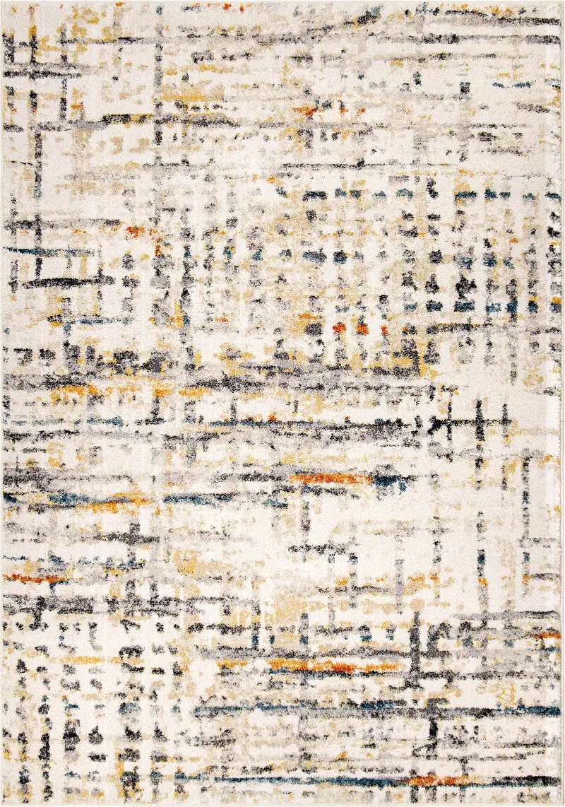 Rush Hour 5 x 8 Bright Ivory Area Rug | RC Willey