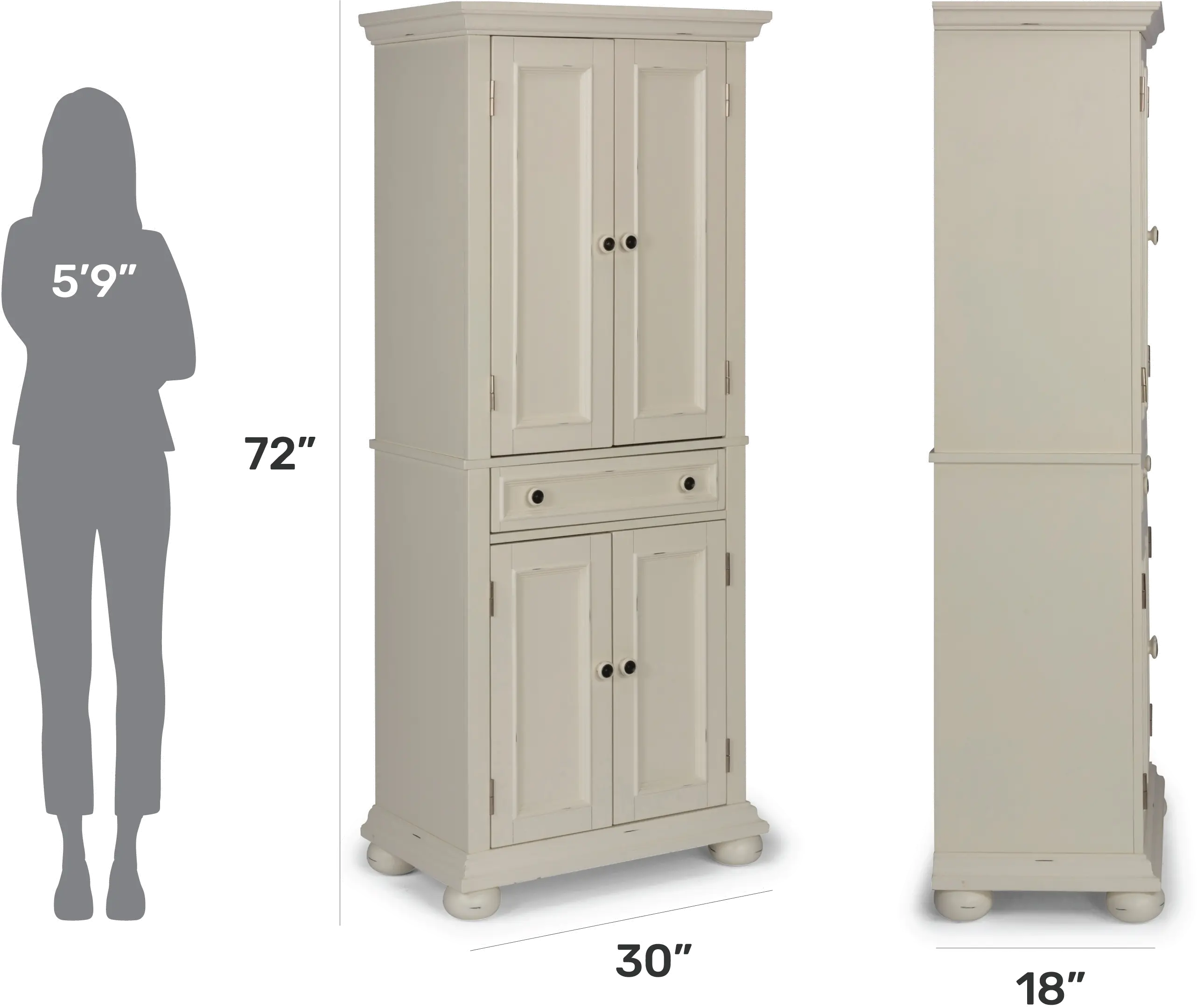 Dover Off-White Pantry | RC Willey