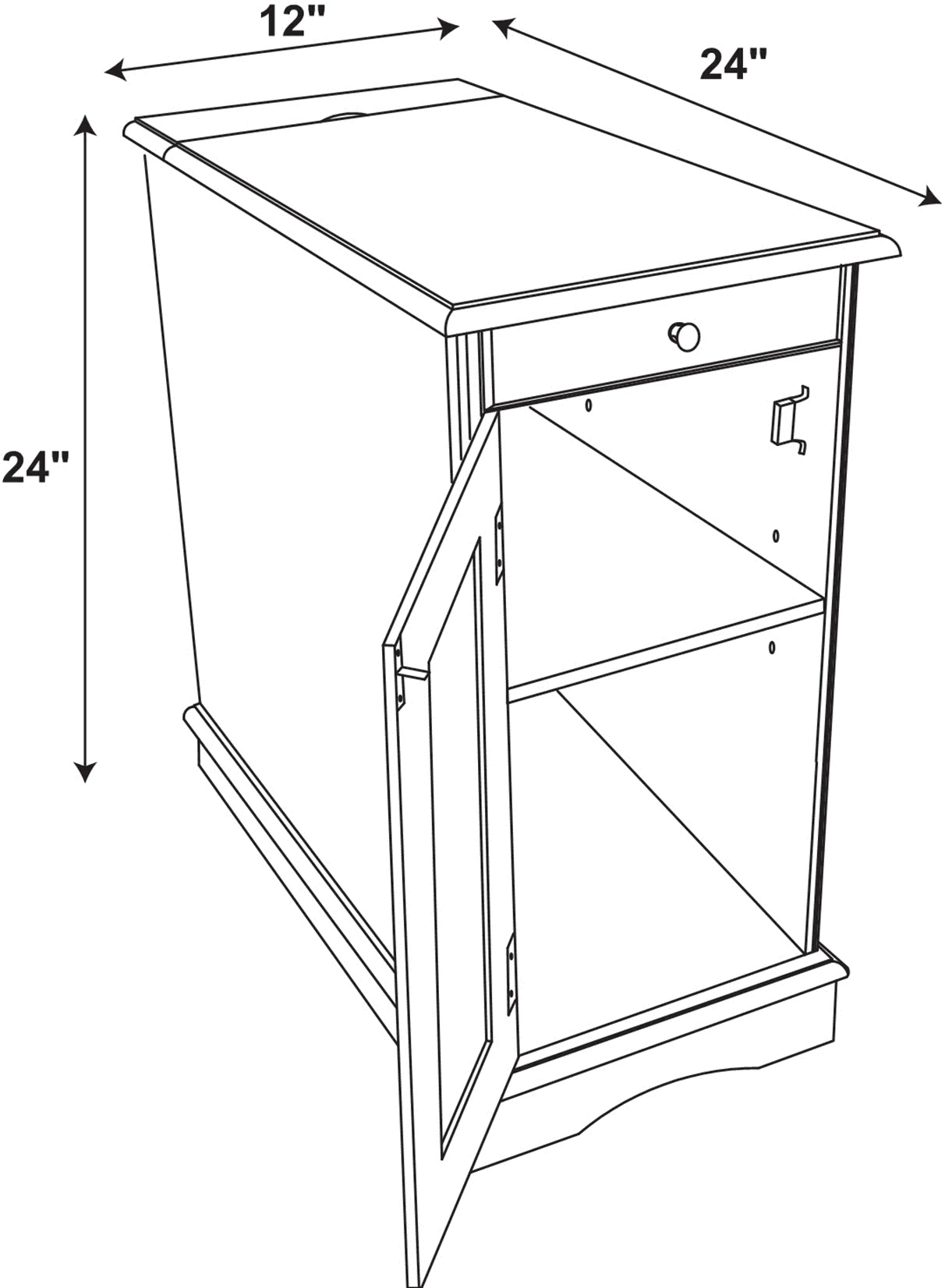 Butler Hazelnut Side table | RC Willey