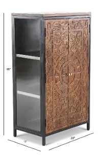 Mullane Brown 4-Foot Tall Cabinet | RC Willey