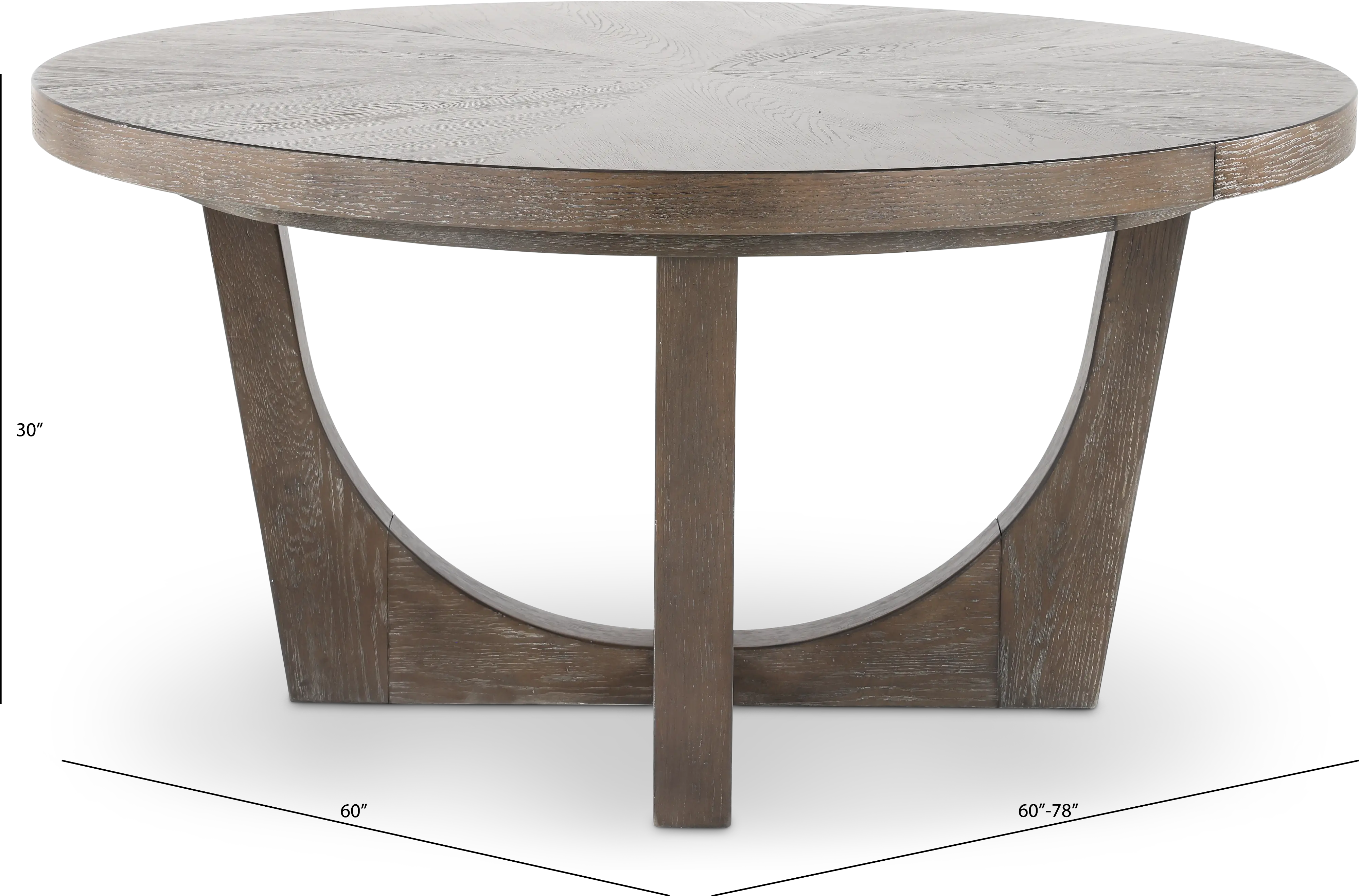 Cascade Espresso Brown Round Dining Table | RC Willey