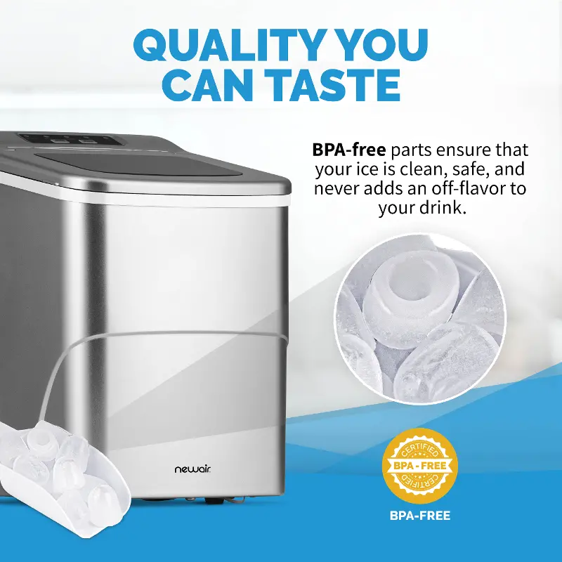 NewAir Matte Silver Countertop Ice Maker | RC Willey