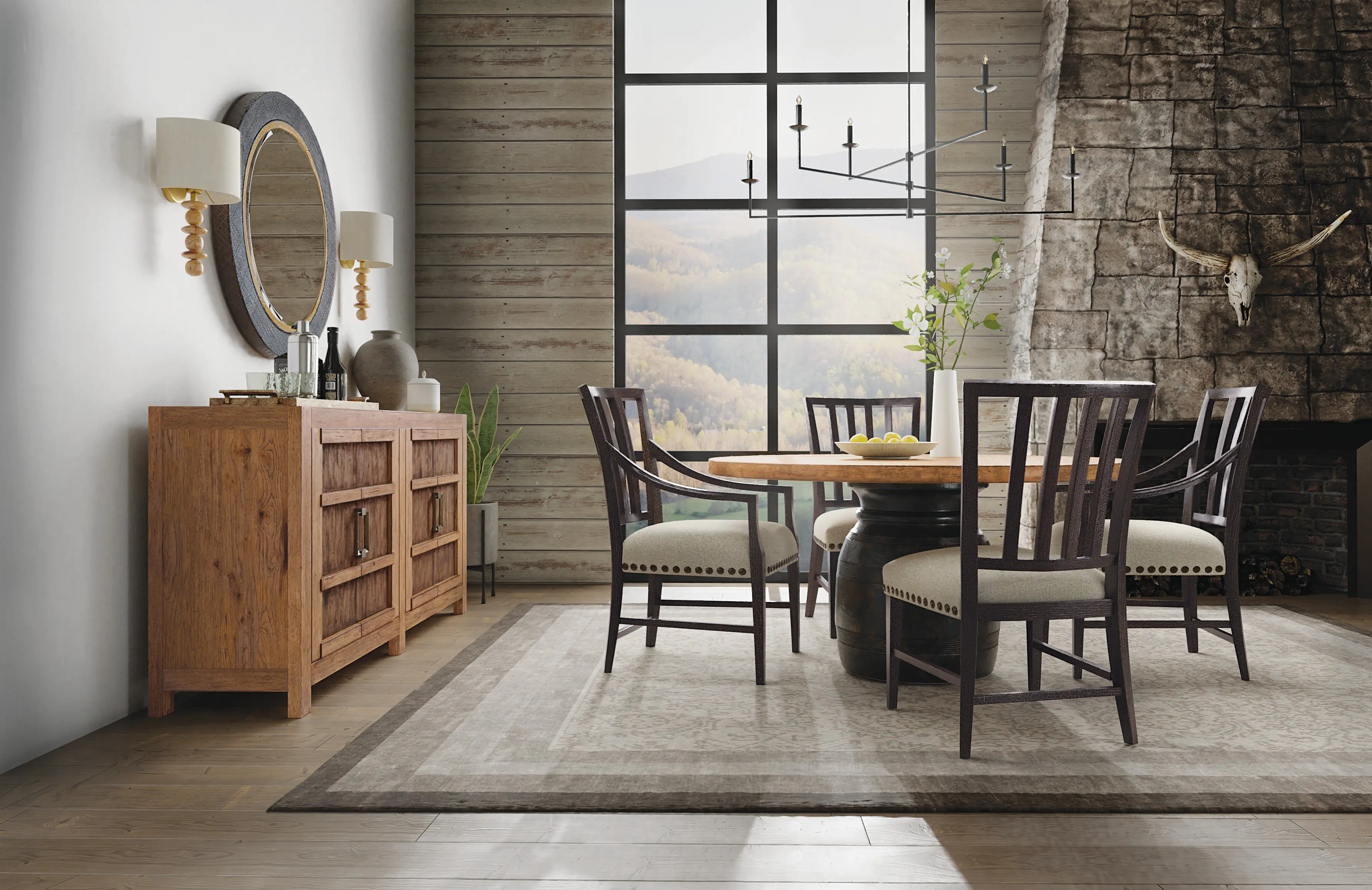 Big Sky Black 5 Piece Dining Set | RC Willey