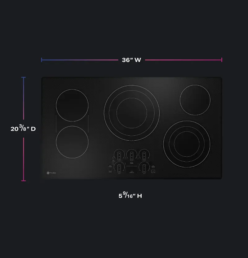 GE Profile Electric CooktopPEP9036DTBB | RC Willey