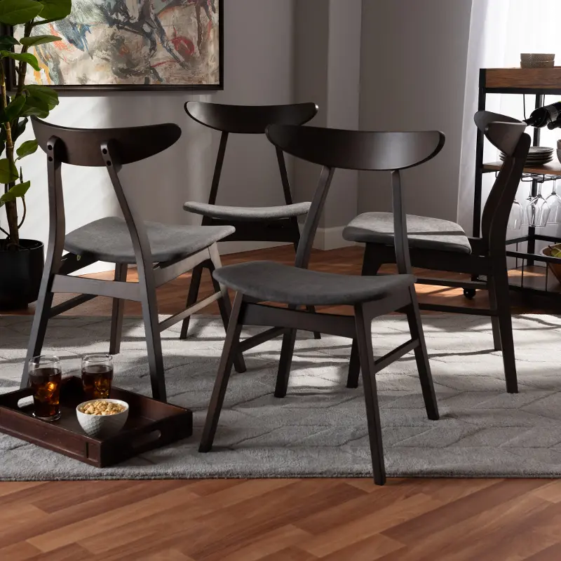Britte Dark Brown Dining Room Chair (Set of 4) | RC Willey