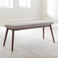 Flora Light Gray Dining Bench | RC Willey