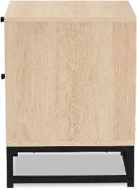 Ardon Light Brown Rattan 2-Drawer Nightstand | RC Willey