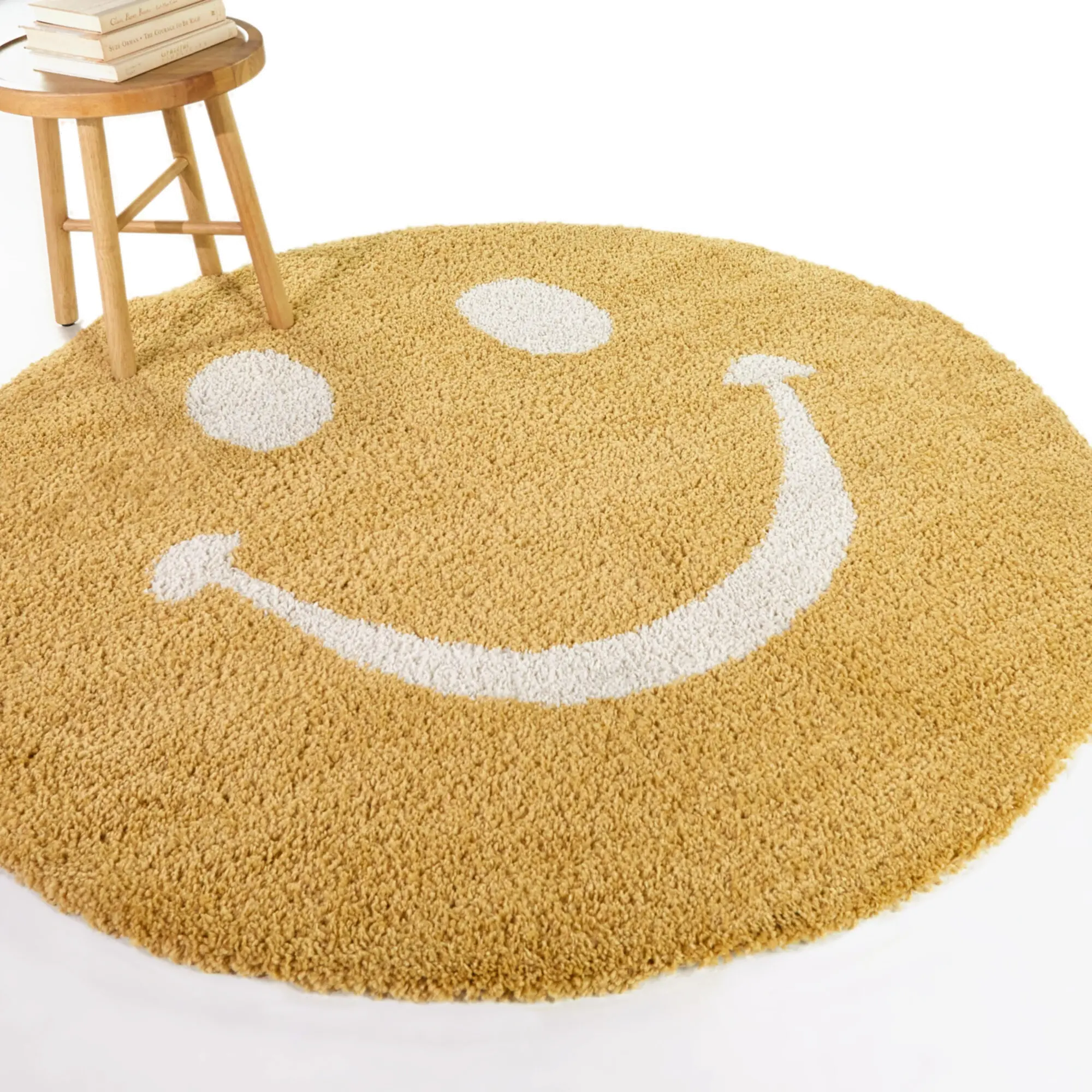 Mod-Tod Round Smiley Kids Shag Area Rug | RC Willey