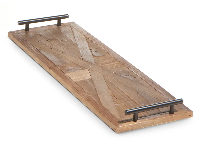 24 Inch Rustic Handled Tray | RC Willey
