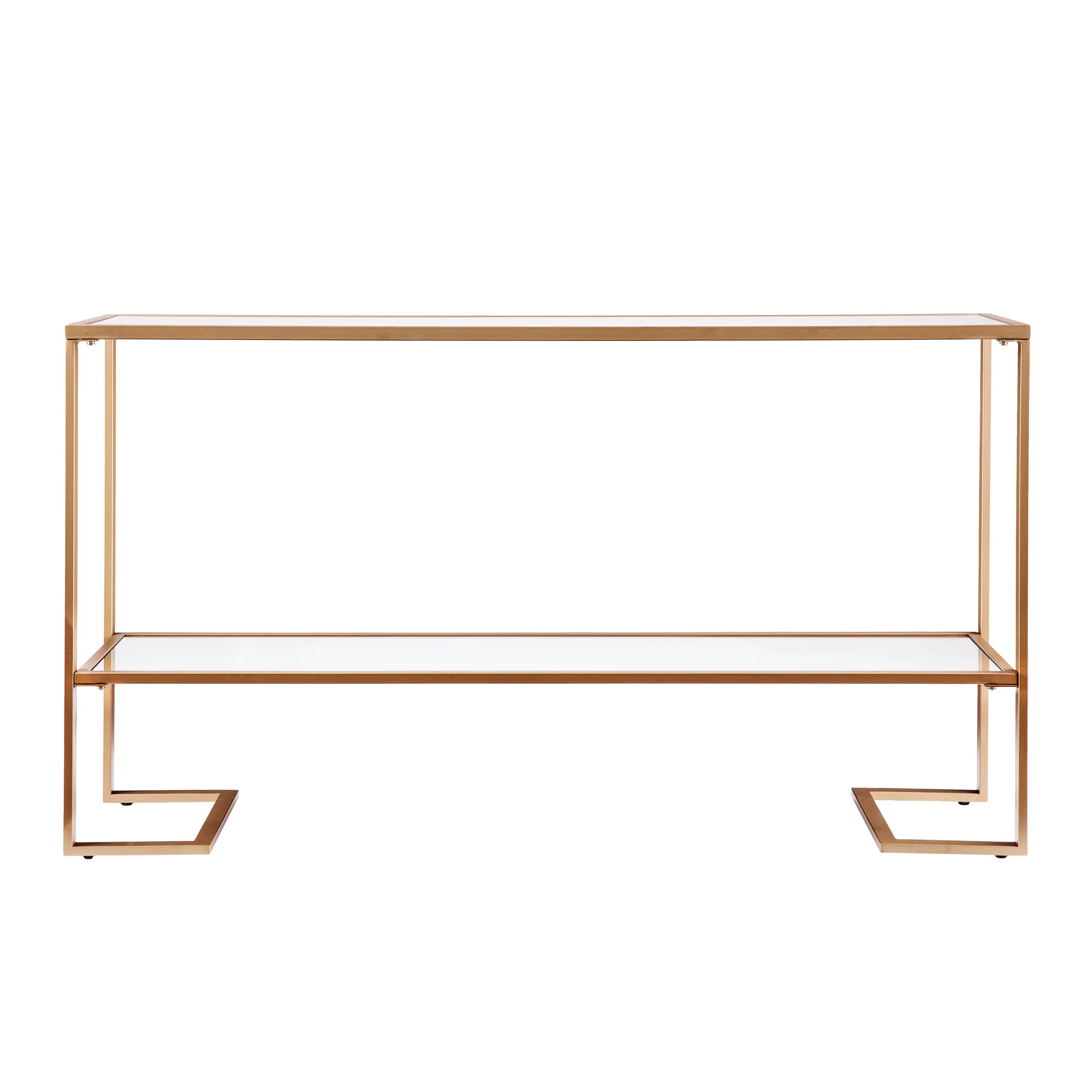Horten Gold Narrow Console Table | RC Willey