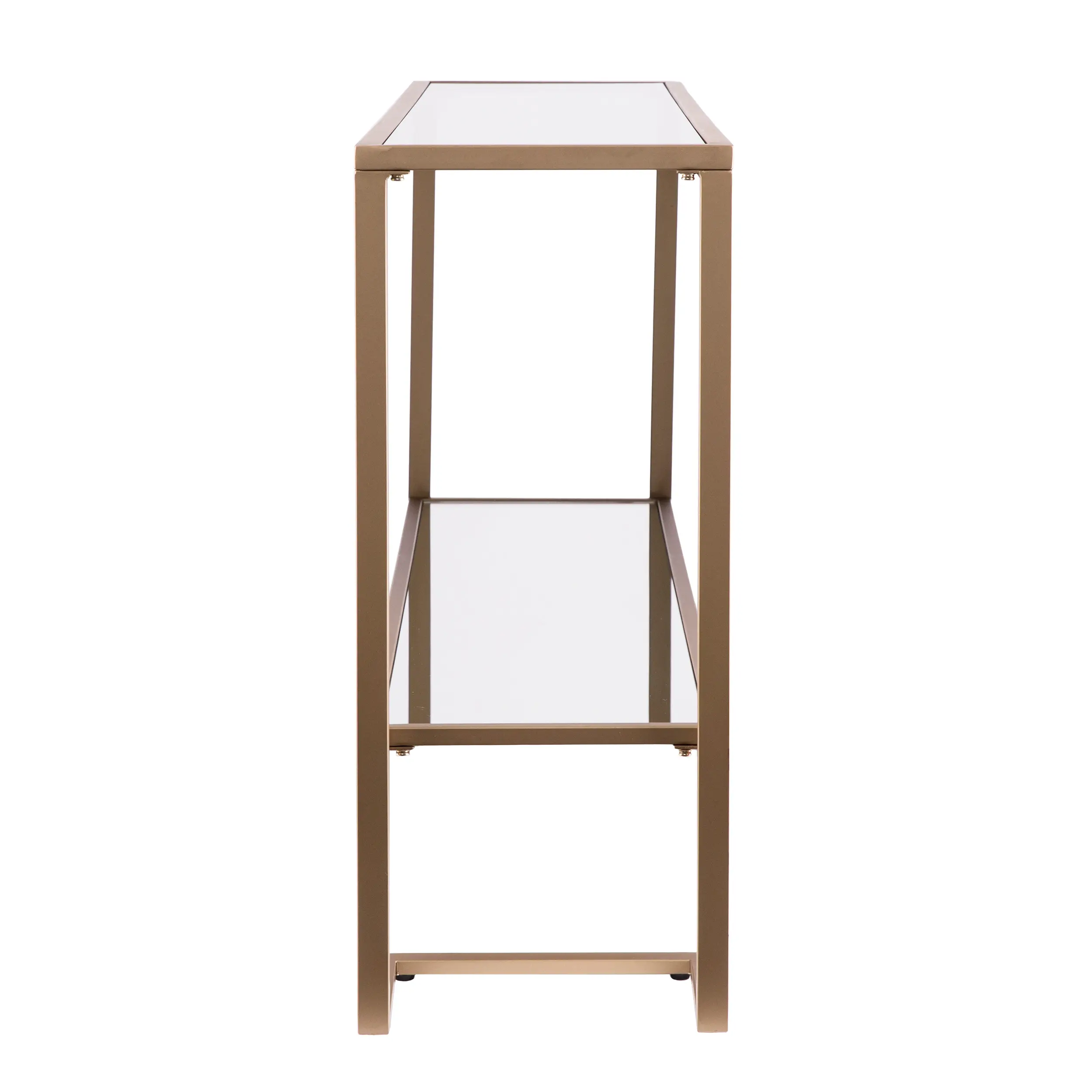 Horten Gold Narrow Console Table | RC Willey