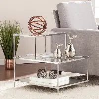 Knox Chrome Mirrored Accent Table | RC Willey