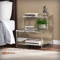 Knox Chrome Mirrored Accent Table | RC Willey