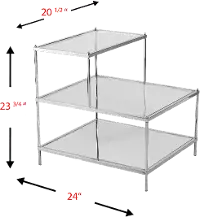 Knox Chrome Mirrored Accent Table | RC Willey