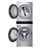 LG Studio Front Load Electric Wash Tower - Noble Steel | RC Willey