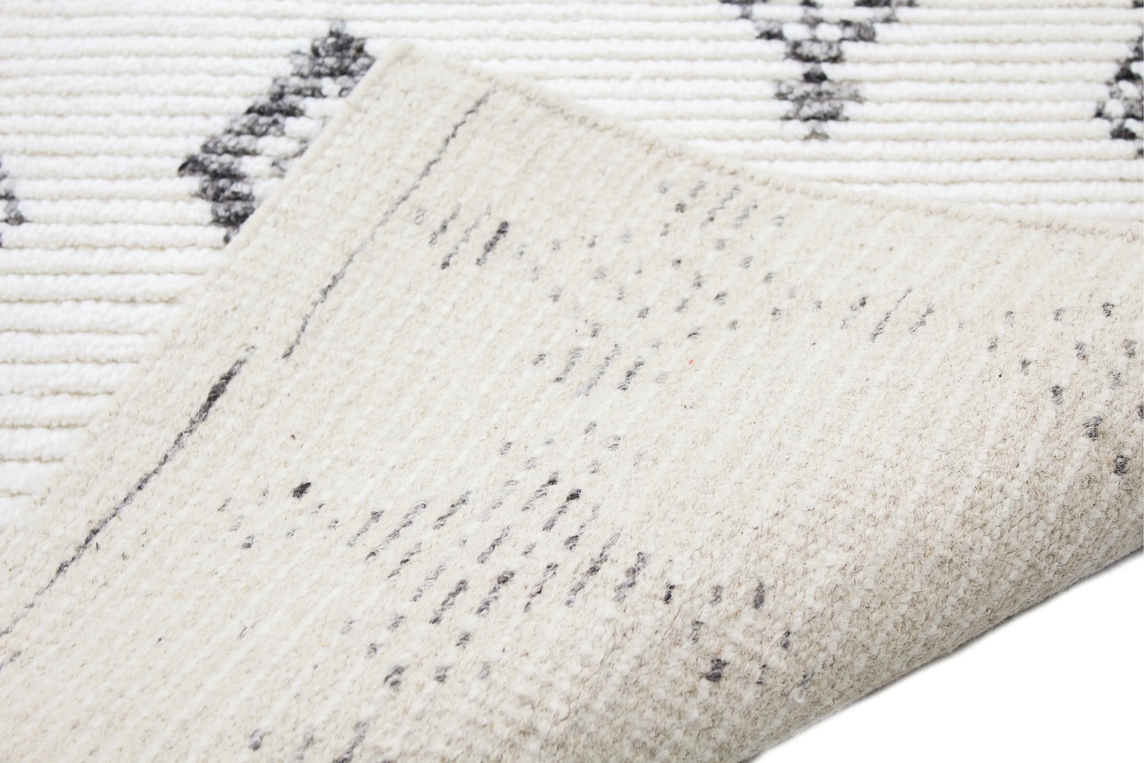 Marrakesh July Wool Hand Knotted Ivory Runner Rug | RC Willey
