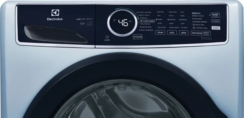 Electrolux 4.5 Cu Ft Front Load Perfect Steam Washer - Glacier Blue ...