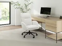 Copley Nathan Off-White Office Chair | RC Willey