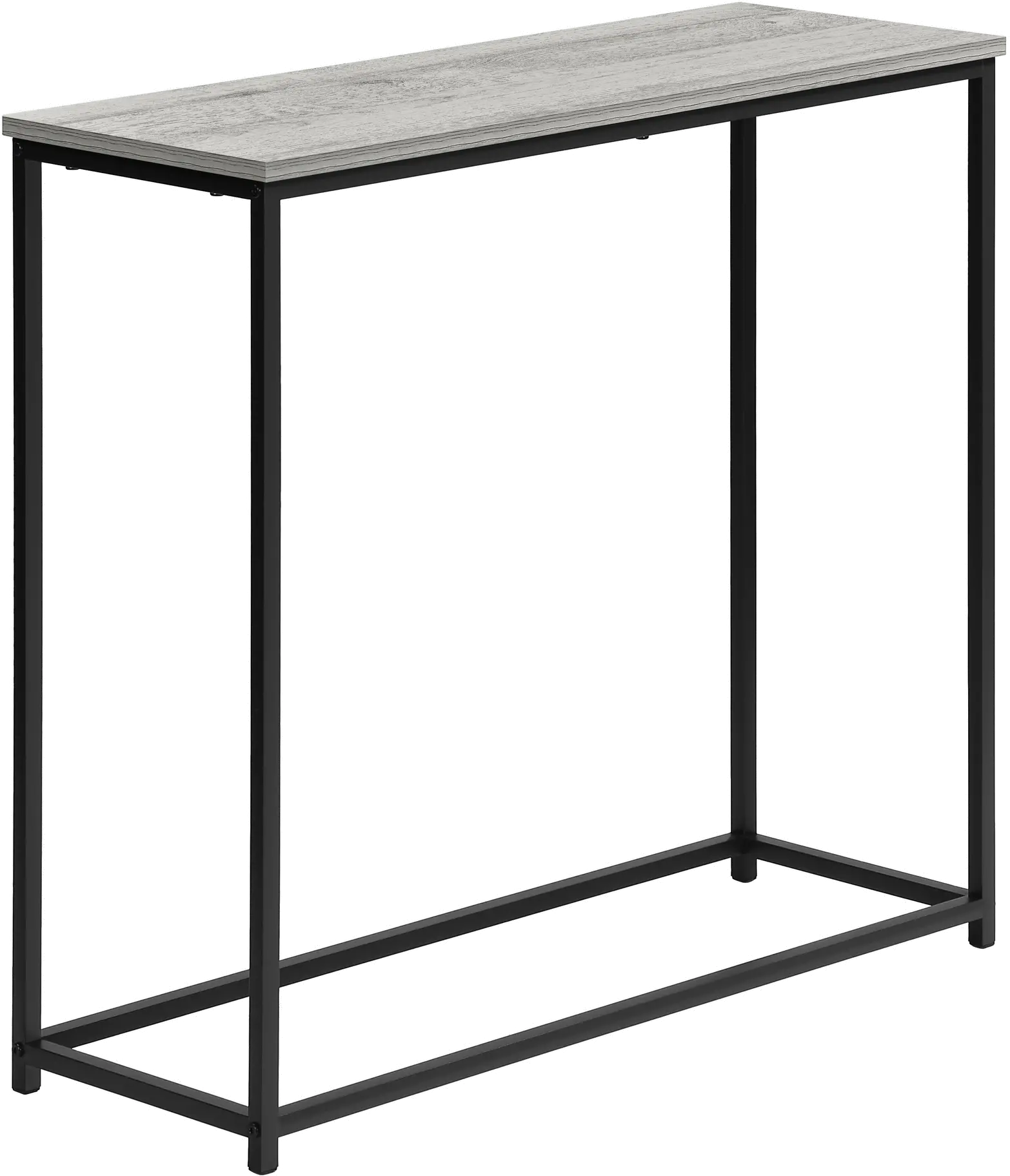 Blaine Gray and Black Narrow Console Table | RC Willey