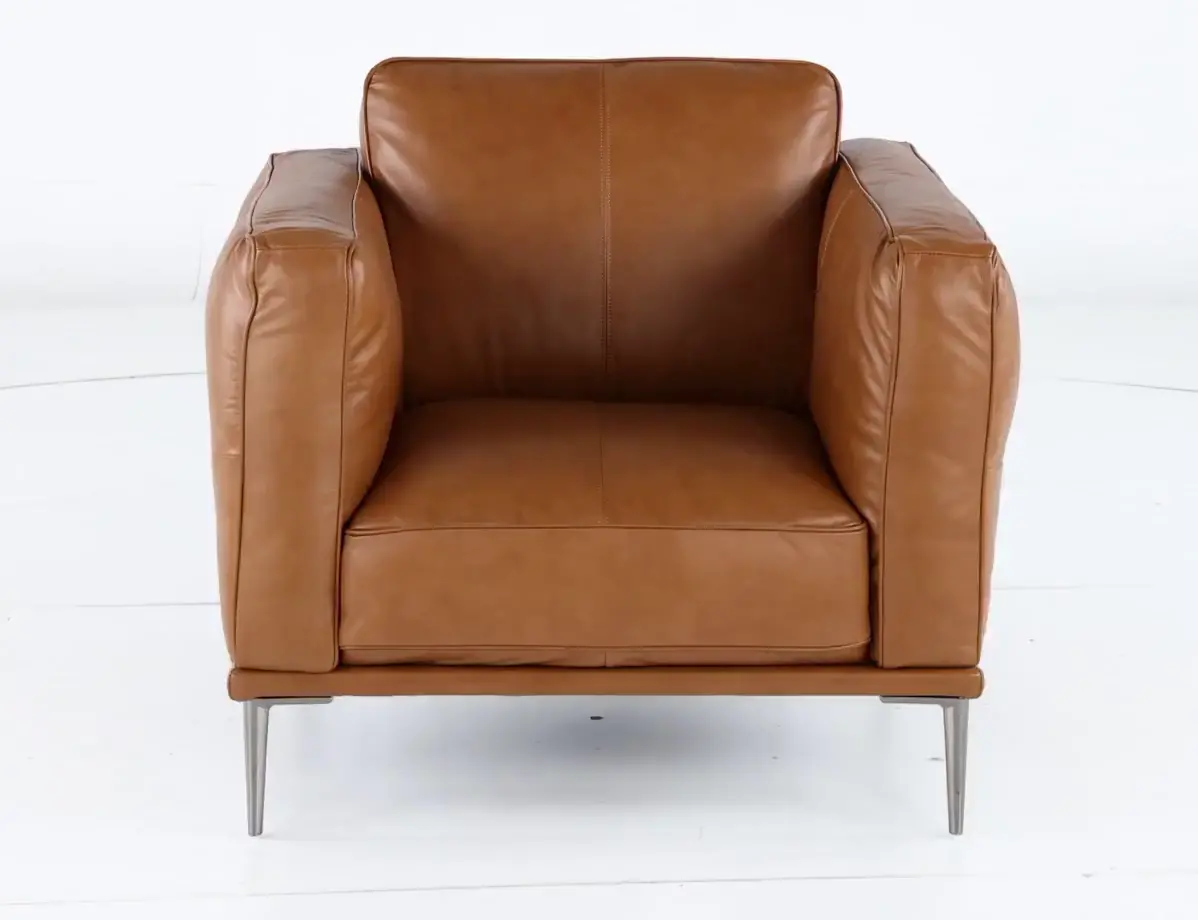 Oasis Tan Leather Chair | RC Willey
