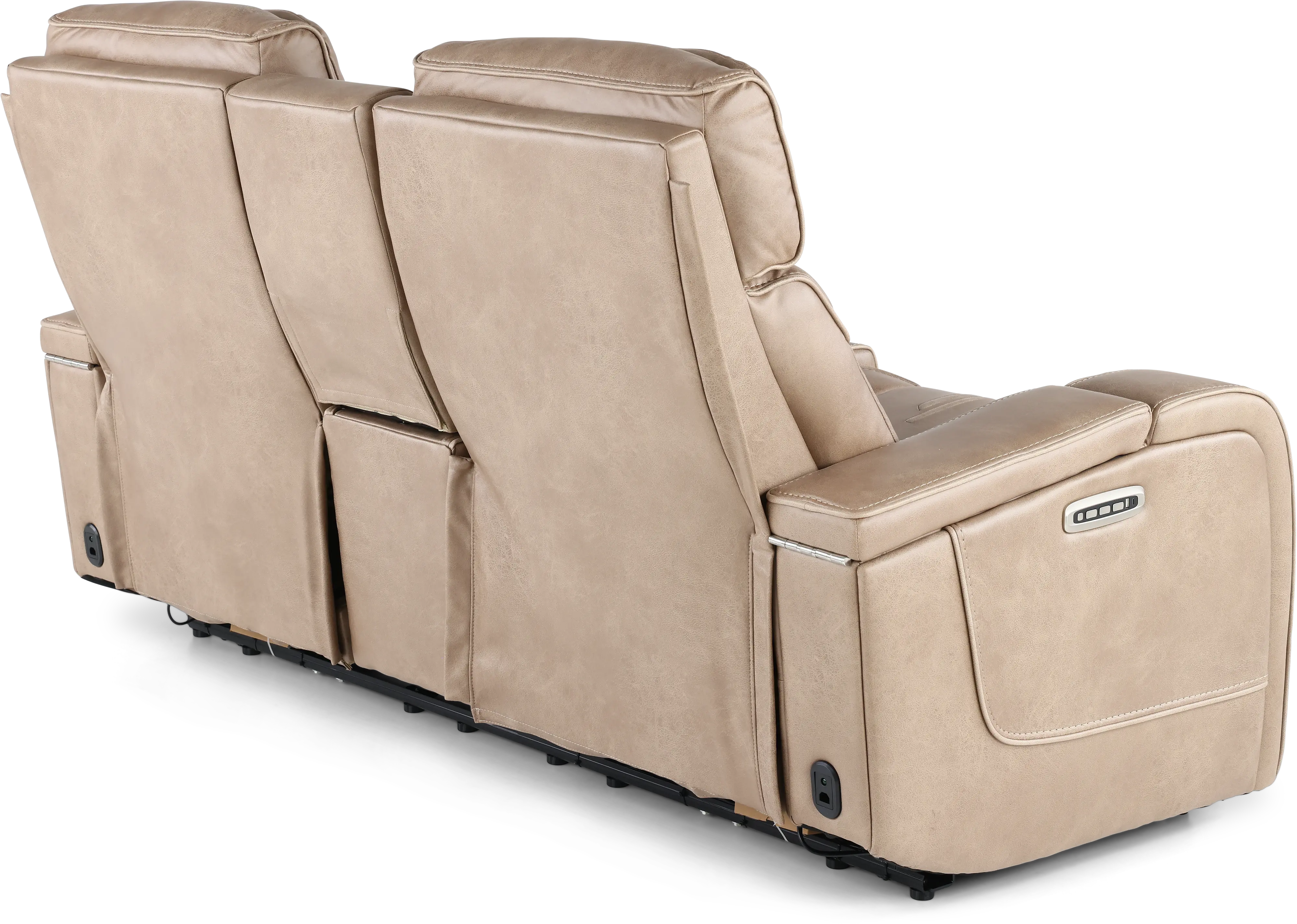 Tacama Sand Power Reclining Loveseat with Audio | RC Willey