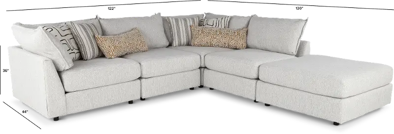 Durango Gray 5 Piece Sectional | RC Willey