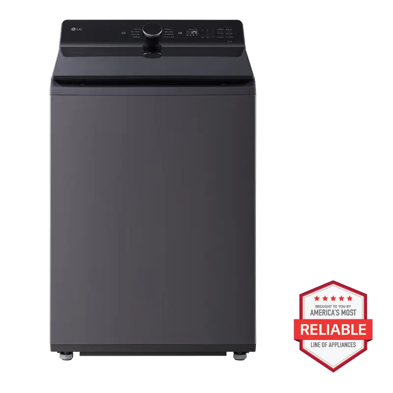 LG 5.5 Cu Ft Top Load Washer - Matte Black | RC Willey